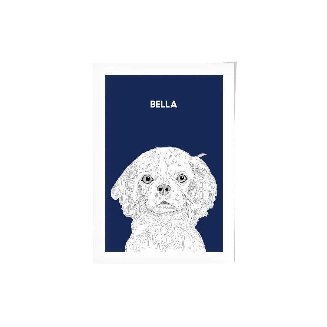 Custom Pet Illustration Drawing from Photo - Crown and Paw – Crown & Paw